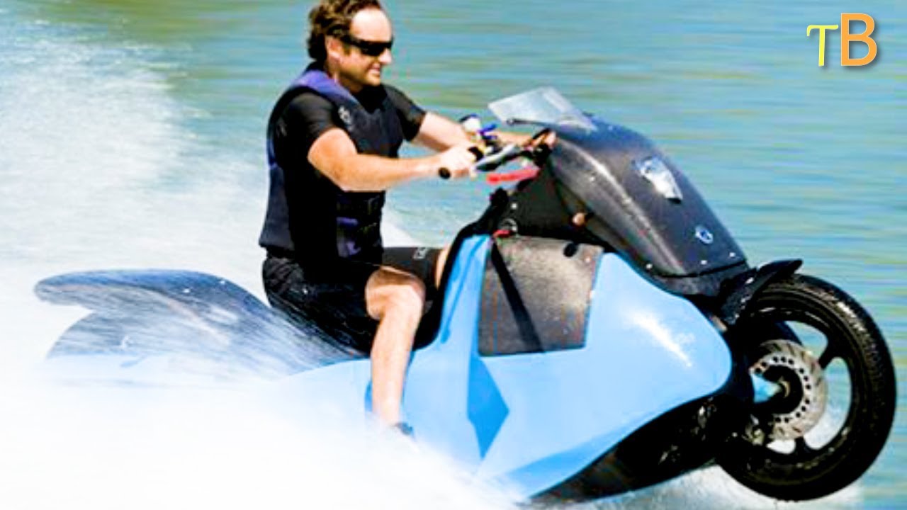 This Stunning Amphibious Motorcycle jet ski that you can ride on land ...
