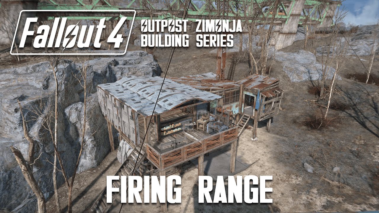 Fallout 4 Settlement Building: Lets build Zimonja's Firing Range - YouTube