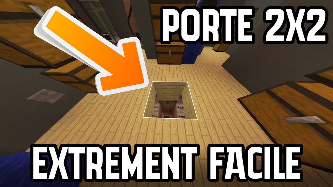 PORTE 2x2 ULTRA RAPIDE & COMPACTE AU SOL | Tuto Redstone #1 | Minecraft ...
