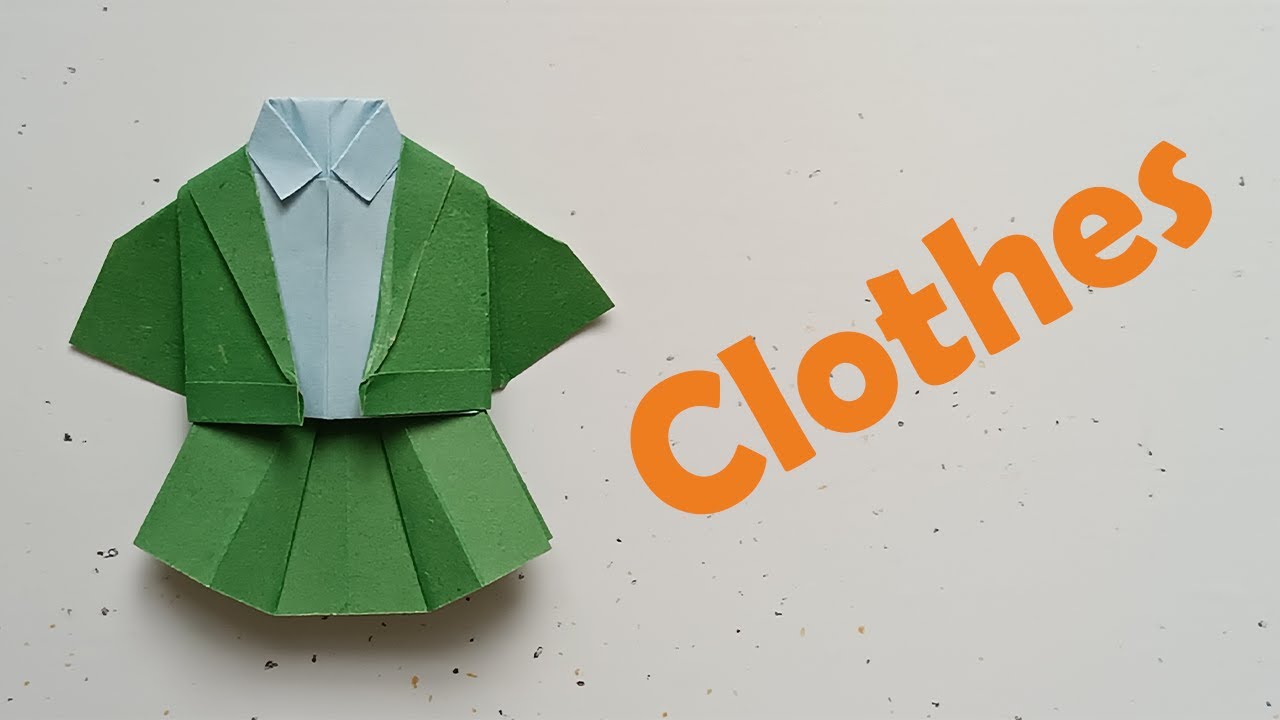 How to make Set Of Clothes origami | Golpari - YouTube