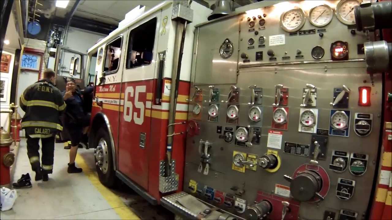 FDNY HD - Engine 65 Responding 3rd Due Engine to a Class III AFA - YouTube