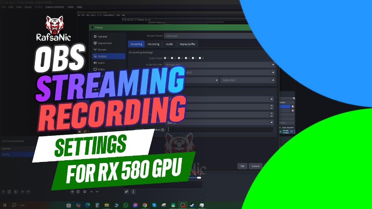 RX 580 OBS Live Stream Settings: 🔥Max Quality! No Lag! Best for RX 580 ...