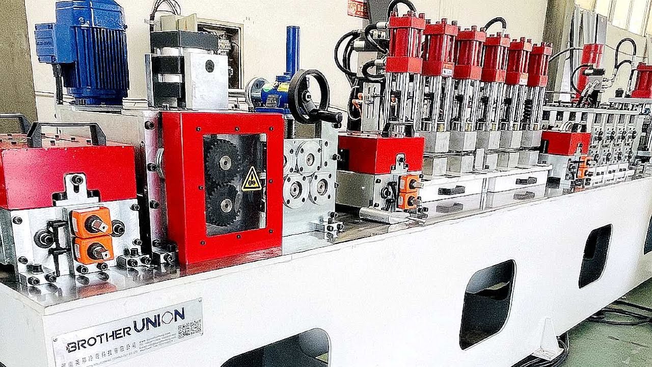 L-Shaped Roll Forming Machine | Radiator Fin Roll Forming Machine - YouTube