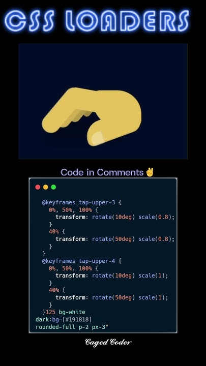 Create AMAZING Loading Animations with Waiting Hand LOADER and CSS ...