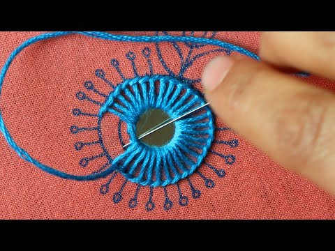 Hand Embroidery | Mirror Work with French Knot Stitch