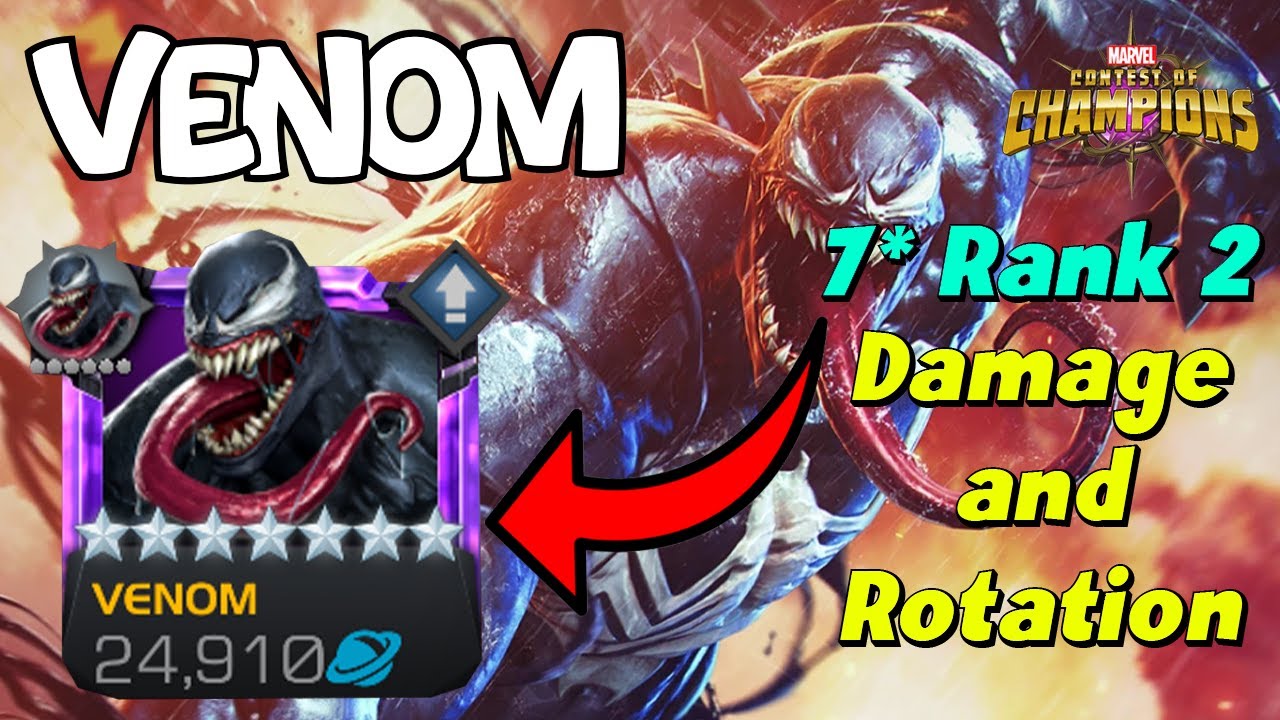 VENOM - DAMAGE & ROTATION SHOWCASE! - 7* RANK 2 - YouTube