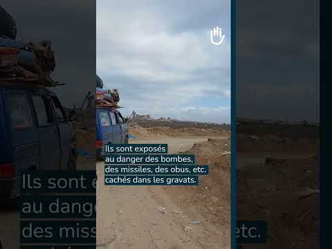 Sessions d'éducation aux risques à Gaza