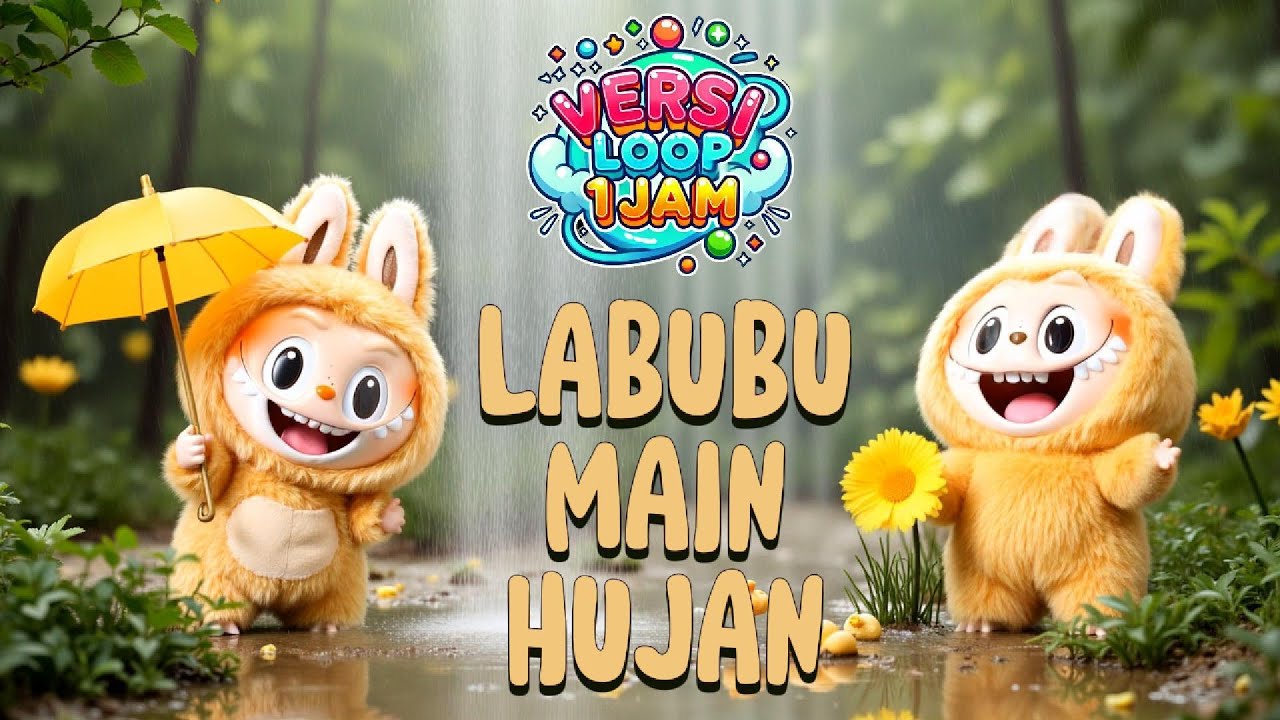 ☔ Lagu Anak 1 Jam | Labubu Main Hujan | Labubu Plays in the Rain - YouTube