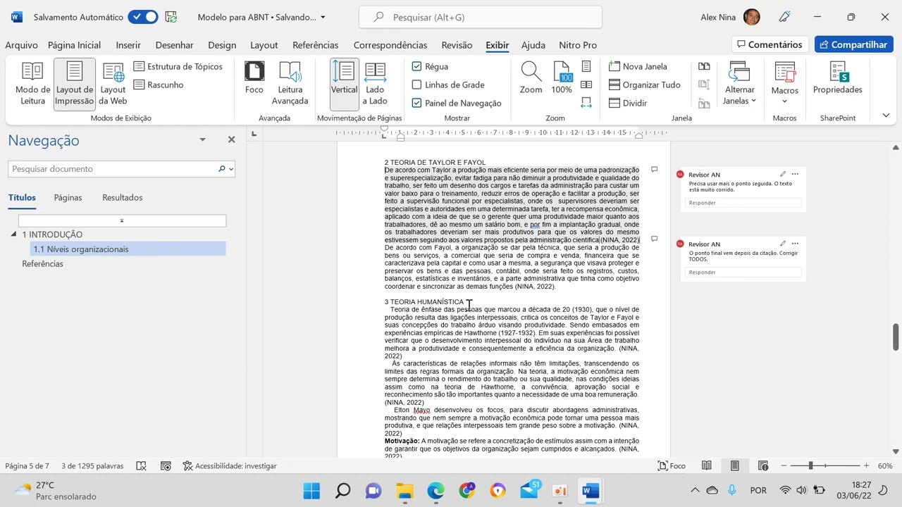 Usando o Modelo para Formatação ABNT - YouTube