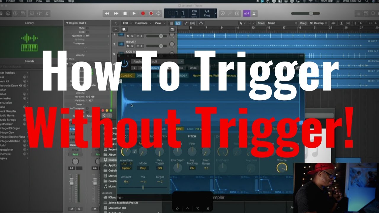 How To Trigger Drum Samples In Logic Pro X Without Trigger 2! - YouTube