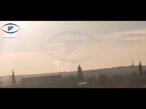 “SOHR camera” captures Turkish bombardment on positions in the vicinity of Ain Issa