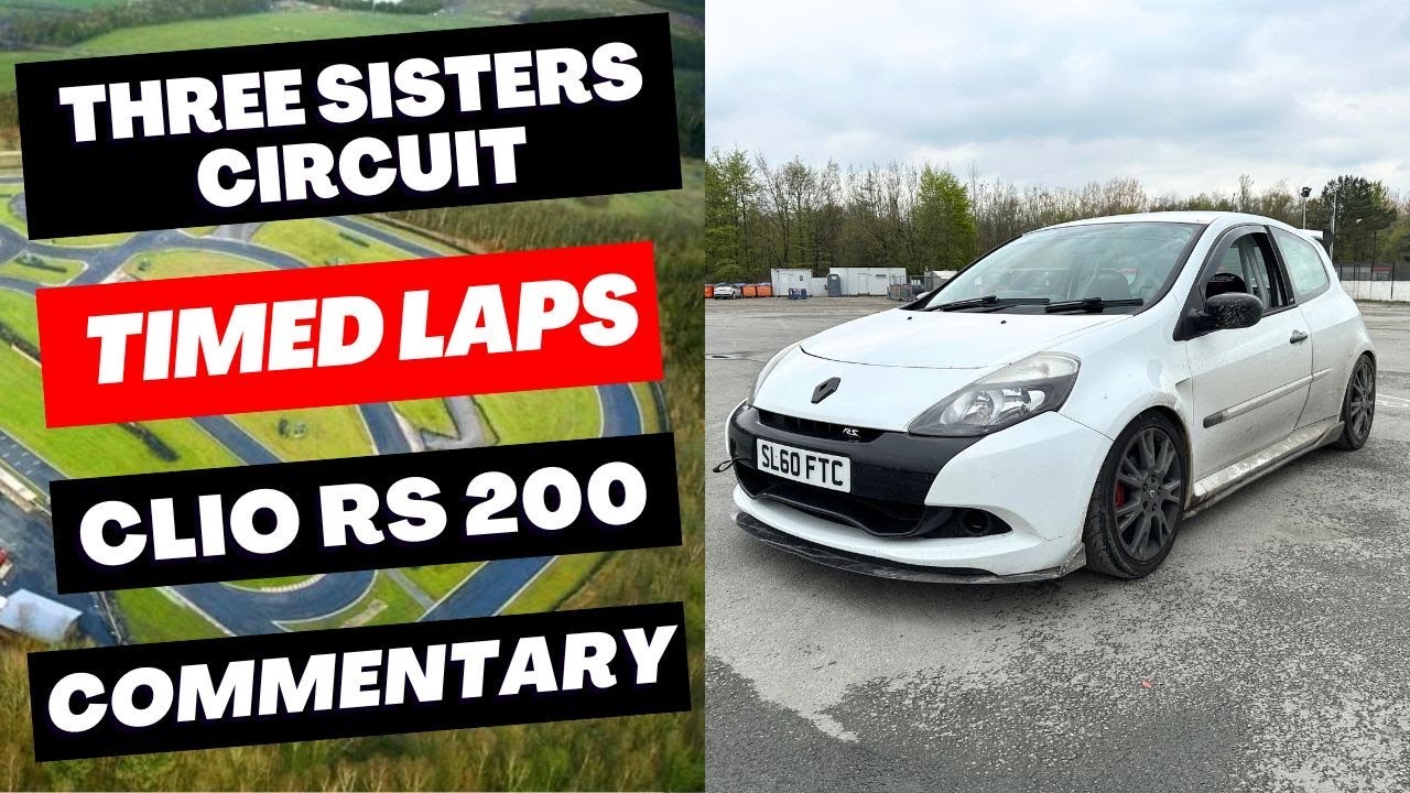 CLIO RS 200 Three sisters circuit track day - FAST timed laps with ...