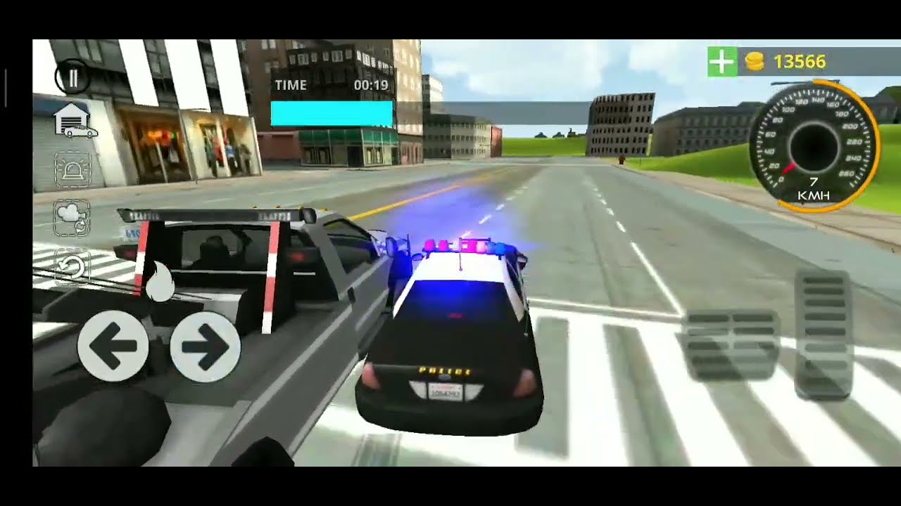 Police Car in Action. - YouTube