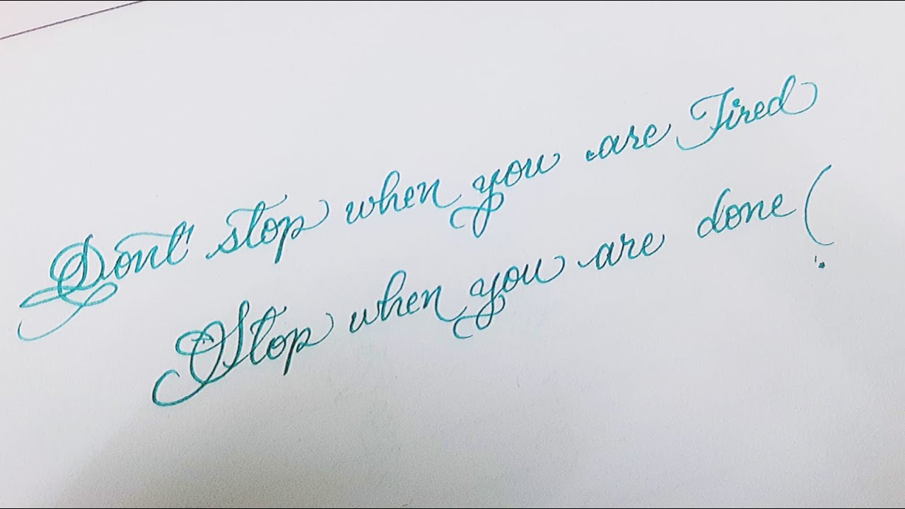 How to write neat handwriting l handwriting practice l Calligraphy ...