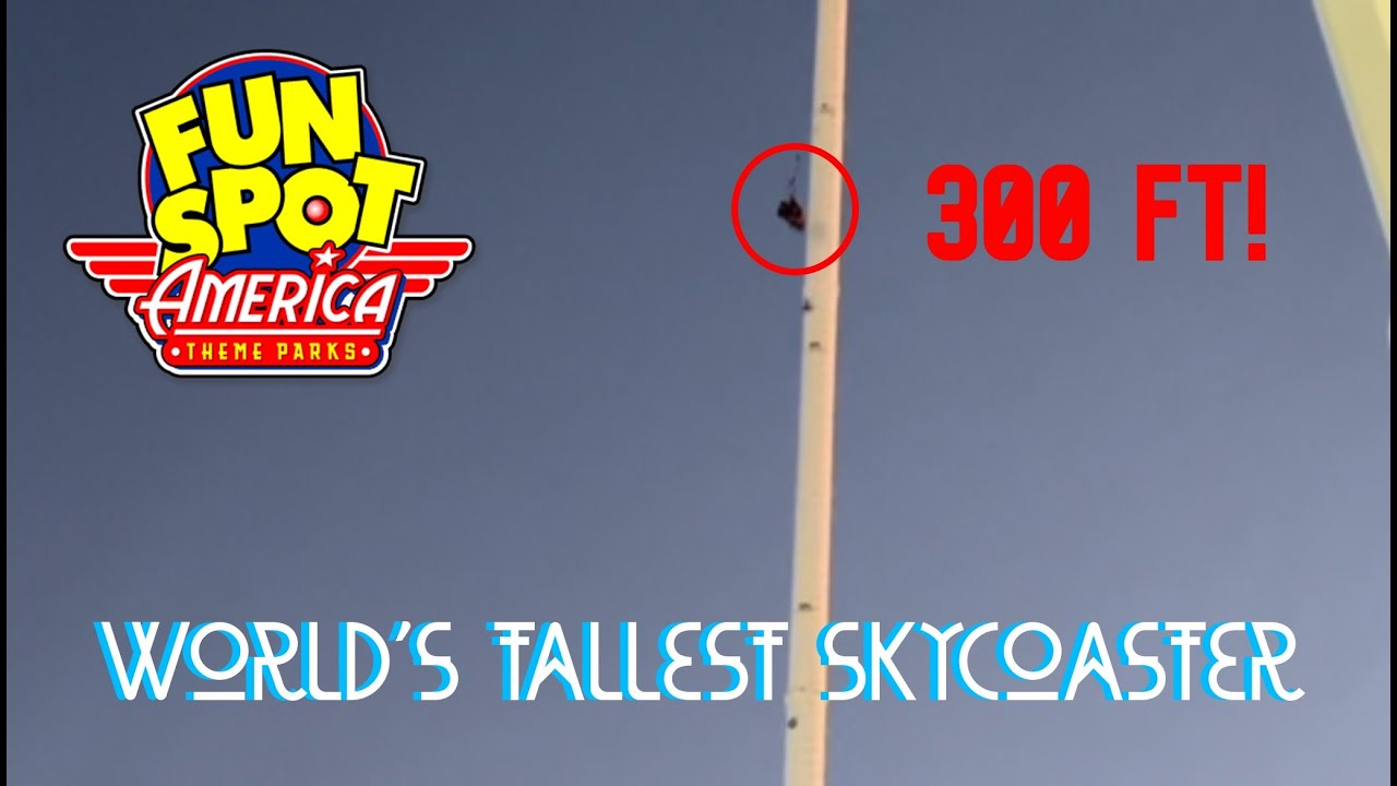 Riding the World's Tallest Skycoaster at Fun Spot Kissimmee! - YouTube