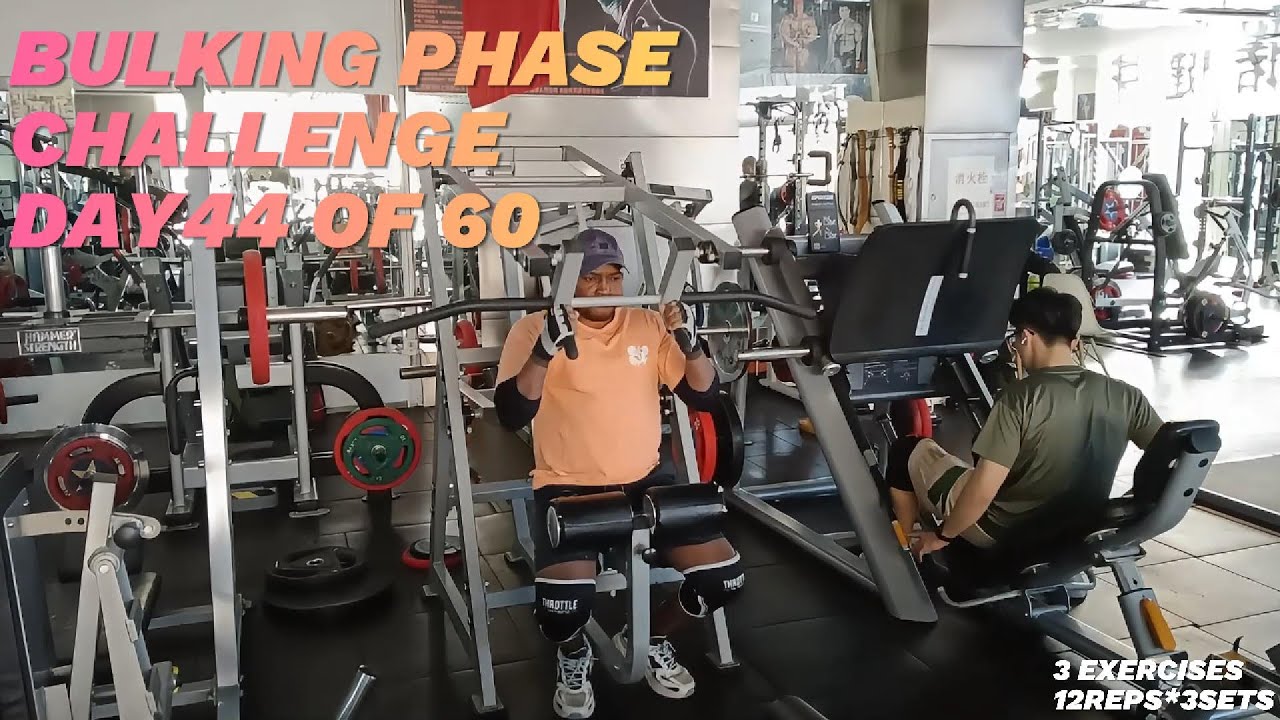 Bodybuilding Gym Challenge Bulking Phase Day 44 of 60 💪🏋️‍♂️💥# ...