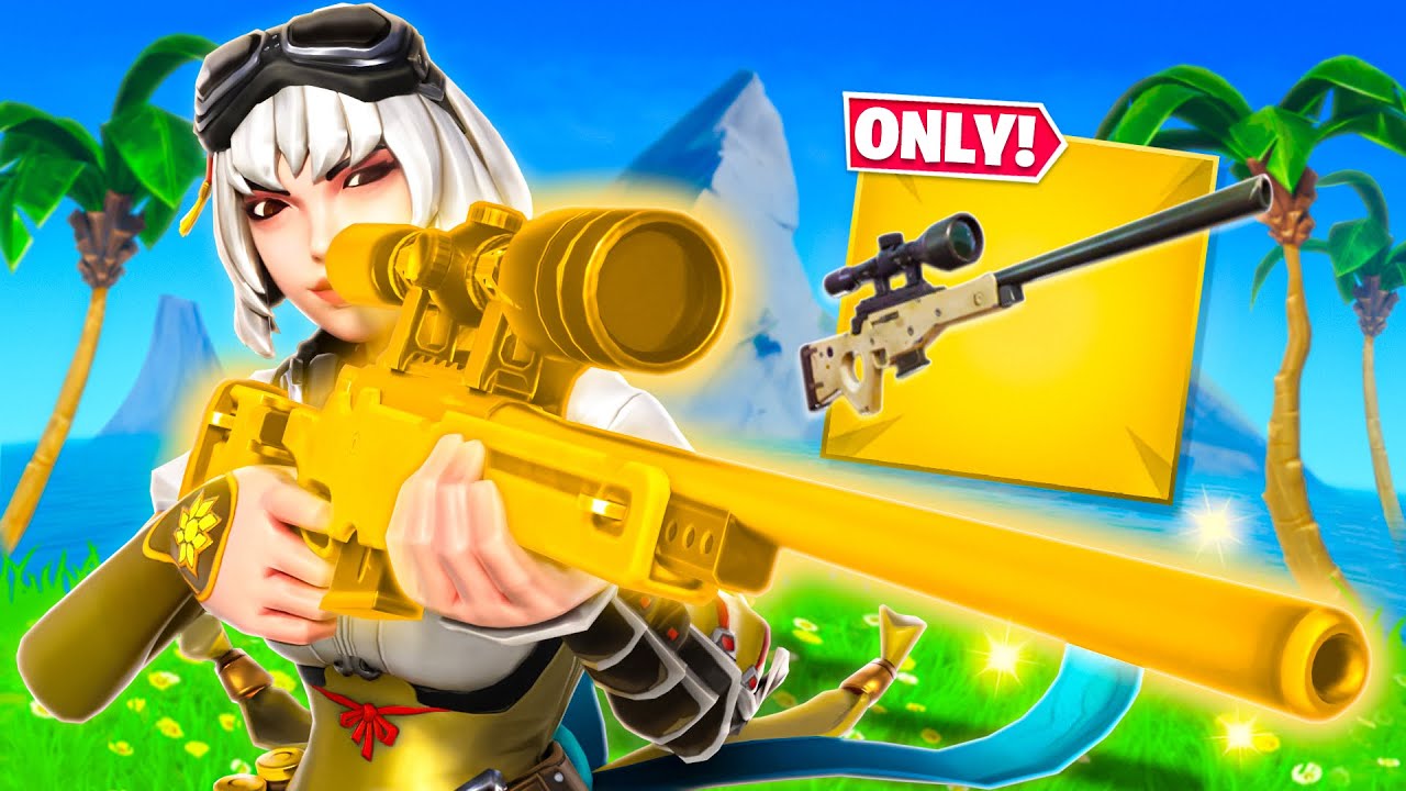 "The SNIPER *ONLY* Challenge" Fortnite 3D Thumbnail [Speedart #51 ...
