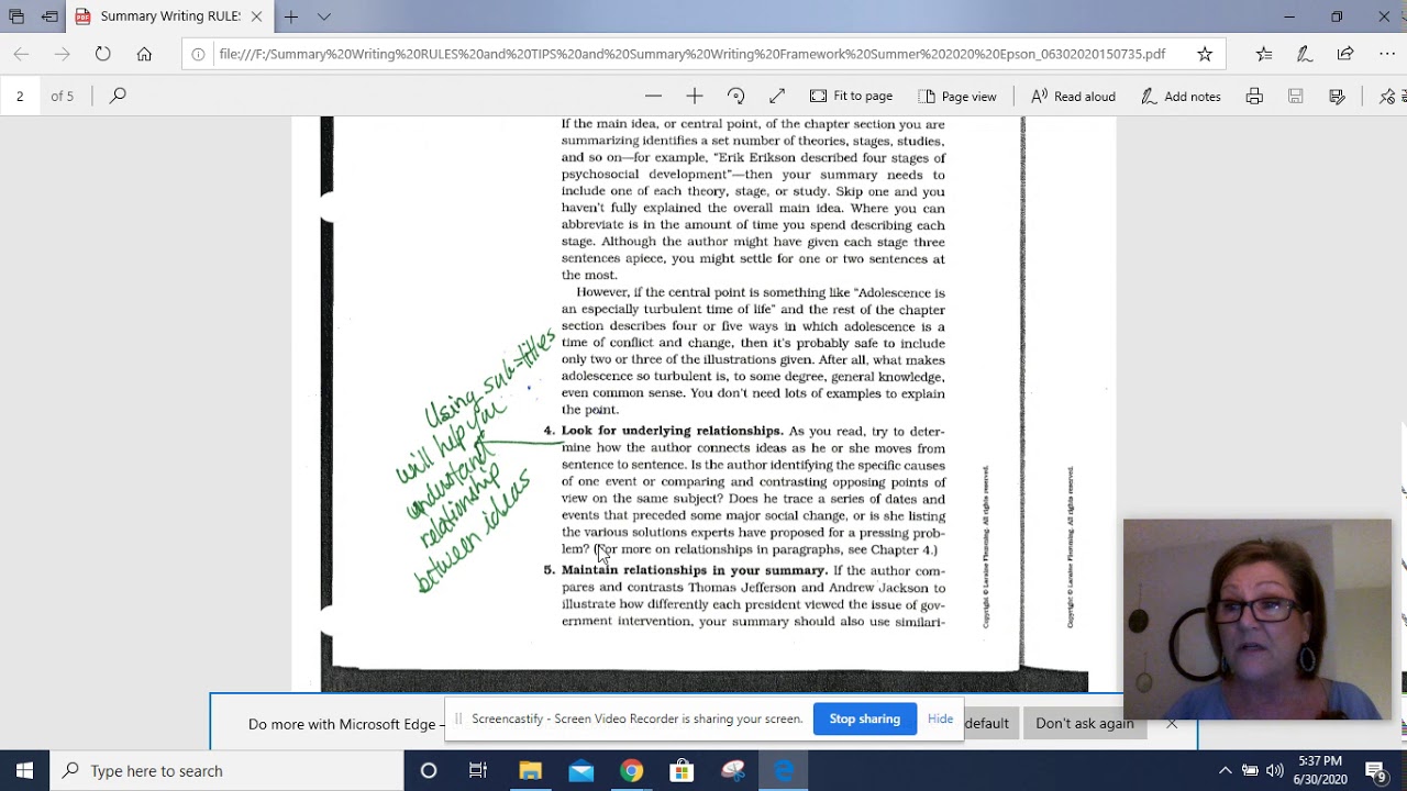 Summary Writing Rules and Tips June 30-2020 - YouTube