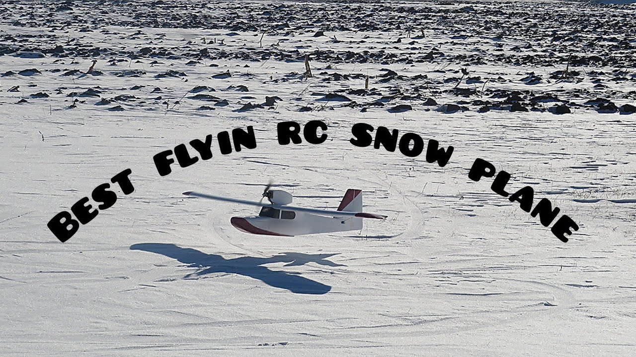 flying my rc plane in winter - YouTube