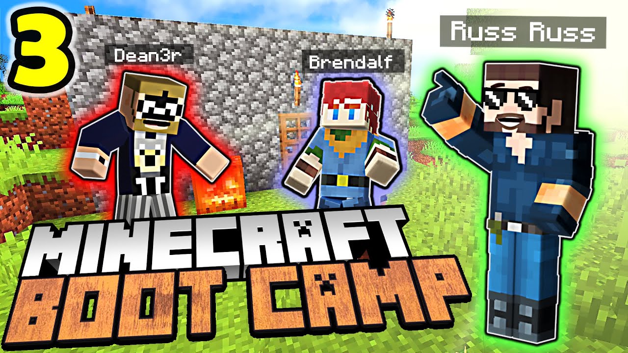 Minecraft Boot Camp - MY FIRST HOUSE IN MINECRAFT!! [3] - YouTube