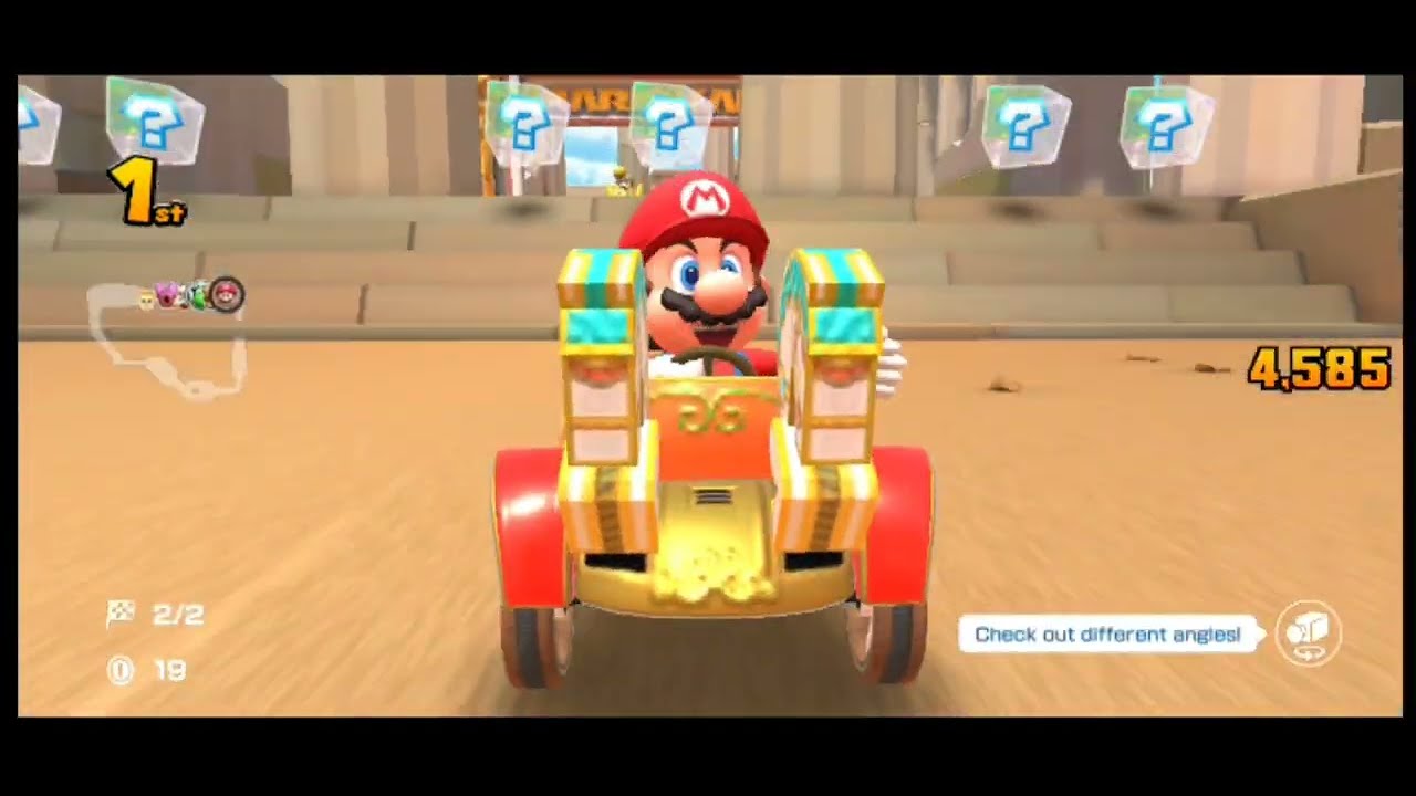 Gold Mario Cup Athens Dash 3 MK Tour Gameplay - YouTube