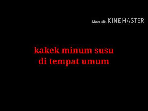 Kakek xedot susu di tempat umum