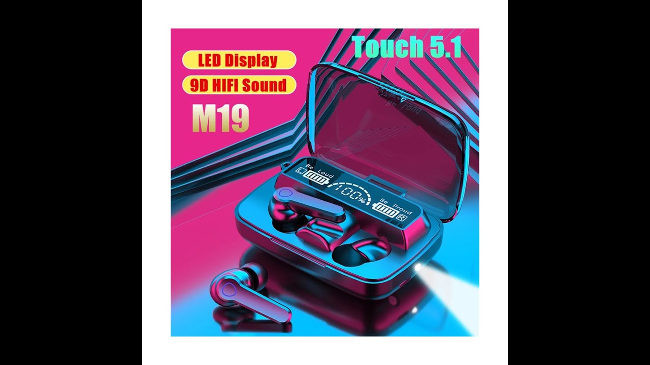 TWS M19 Wireless Earbud | M19 TWS Wireless Bluetooth 5.1 | M19 earbuds ...