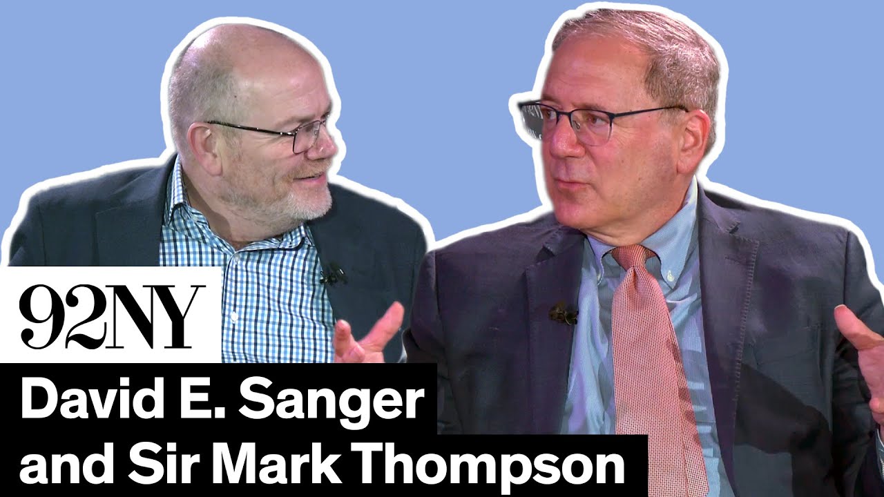David E. Sanger with Sir Mark Thompson: New Cold Wars - YouTube