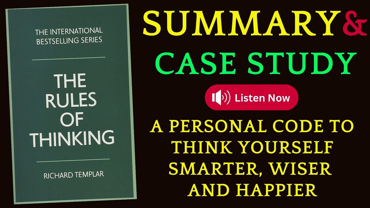 Summary & Case Study of The Rules of Thinking | #AudioBook #booktube ...