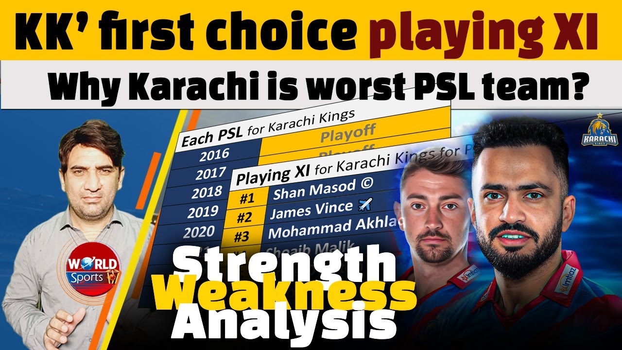 Karachi Kings’ first choice playing XI in PSL 9 | All players’ analysis, top players - YouTube