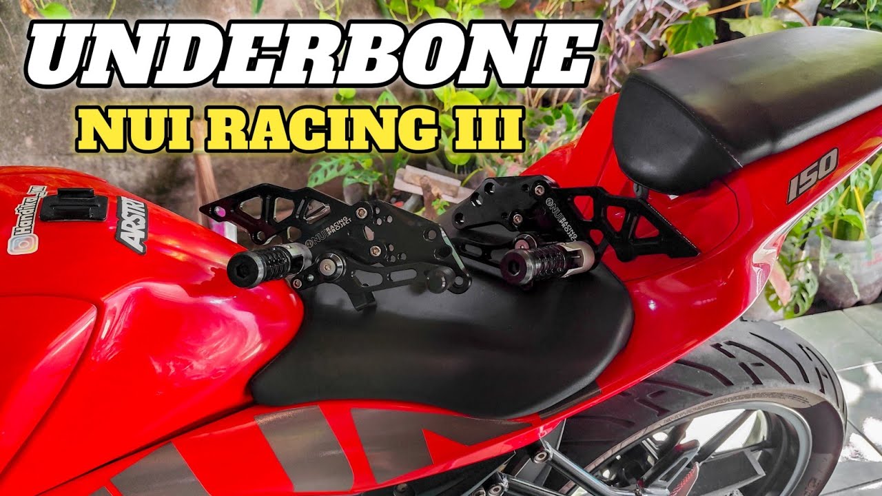 UNDERBONE NUI RACING III GSX R150 BLACK TITANIUM!!! - YouTube