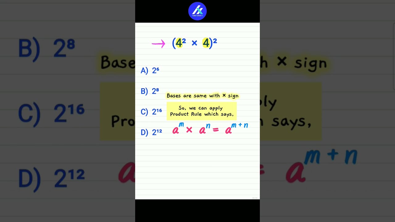 Product And Power Rules Problem Solving 14 YouTube Product And Power Rules Problem Solving 14 YouTube