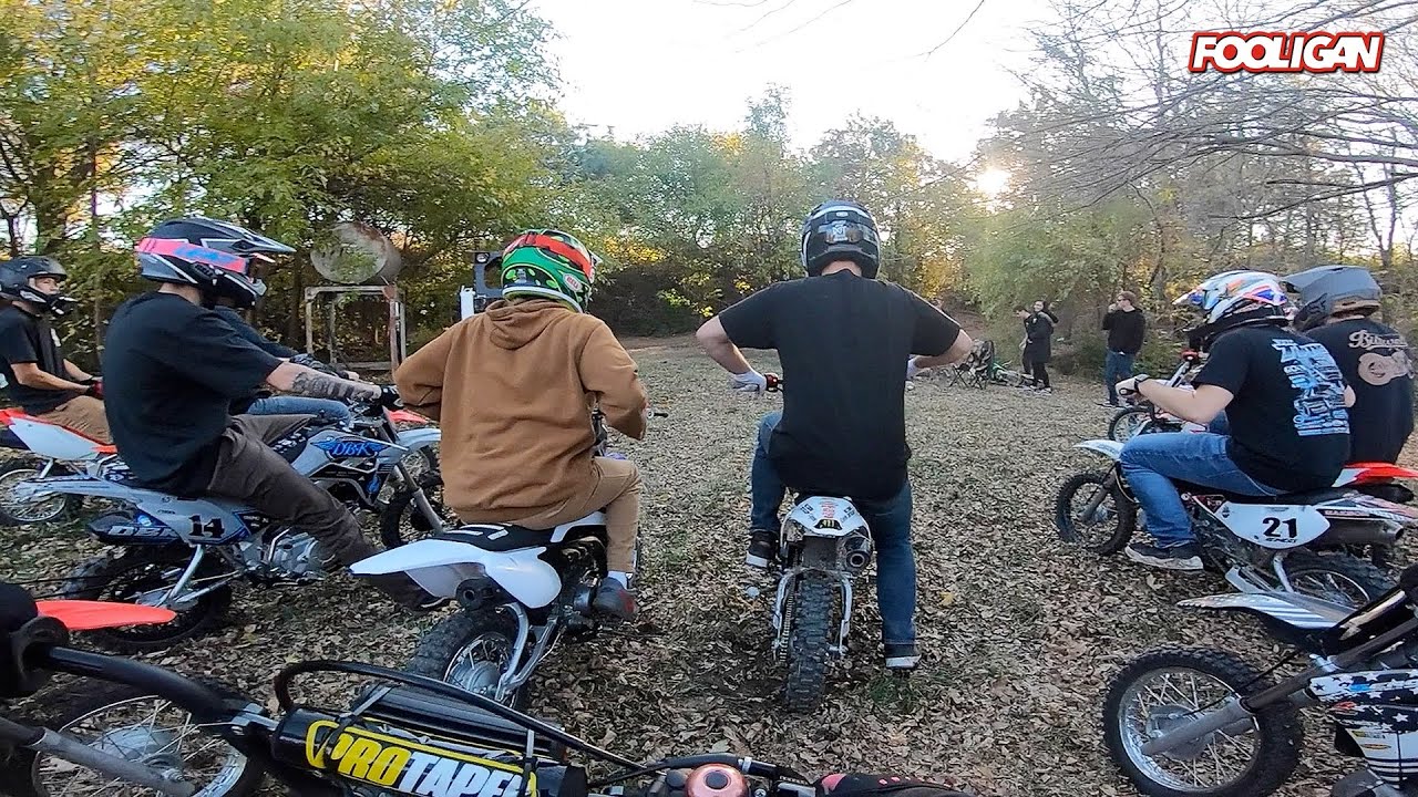 Racing Pit Bikes on SECRET Backyard Track! - YouTube