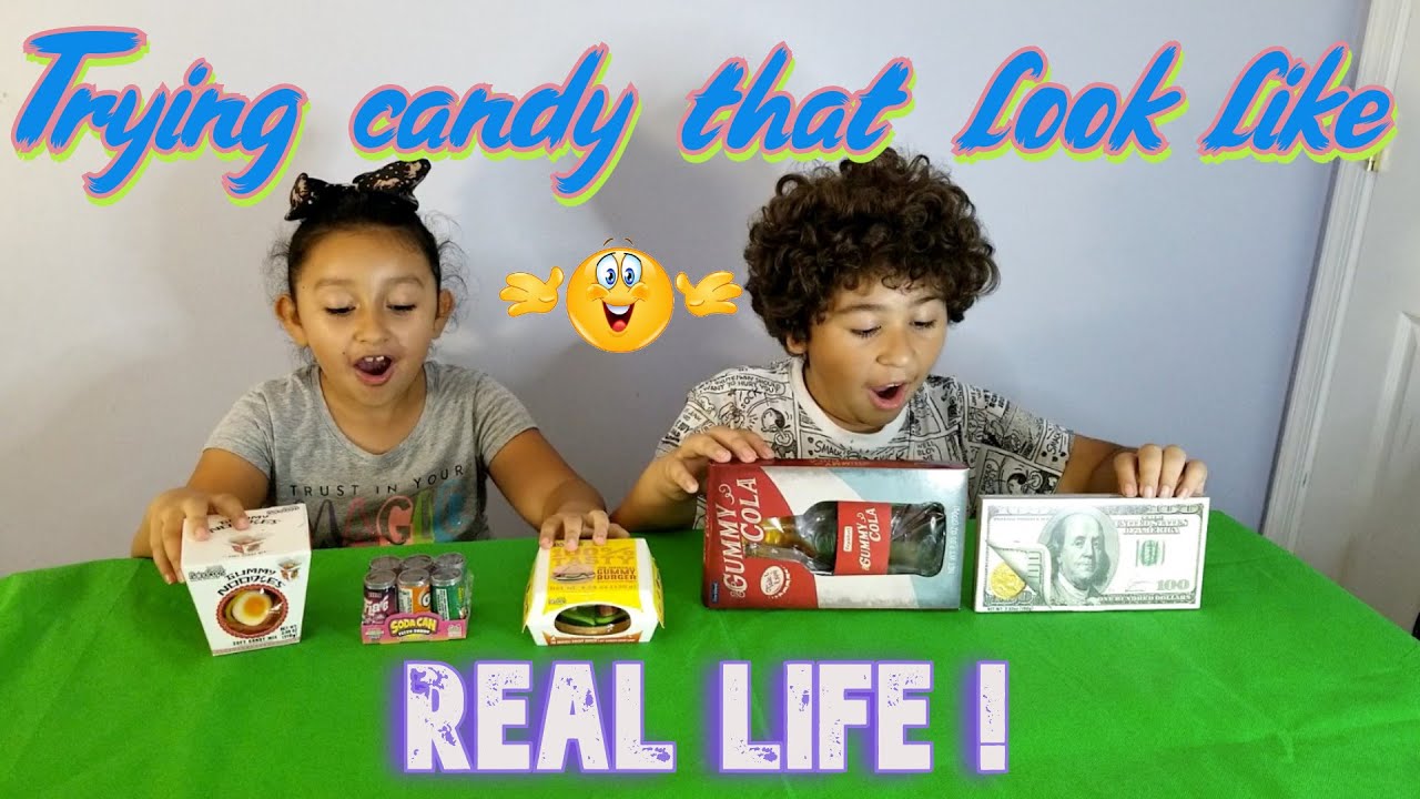 TRYING Candy That Look Like REAL LIFE! | S&B CHANNEL Our first video😃🤞 ...
