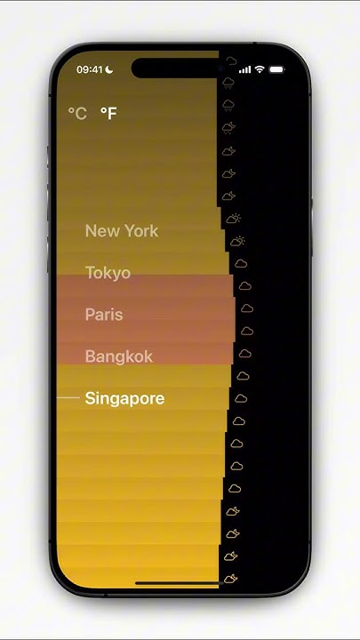 SwiftUI Complex Weather App Animations #ios #swift #shorts - YouTube