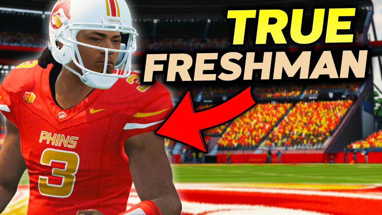 69 Overall True Freshman Gets the Start! l NCAA 14 Custom Team Dynasty ...