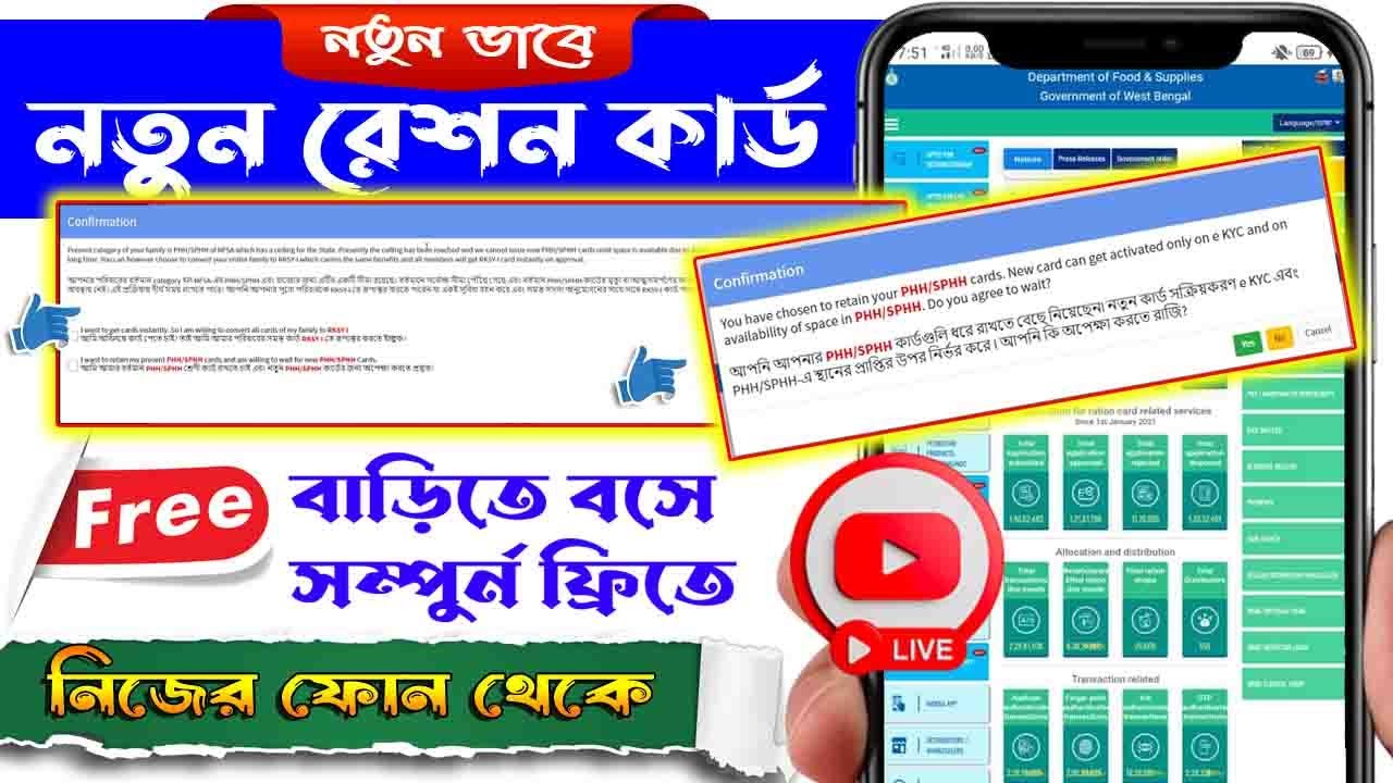 Ration card apply || how to apply new ration card online || new ration ...