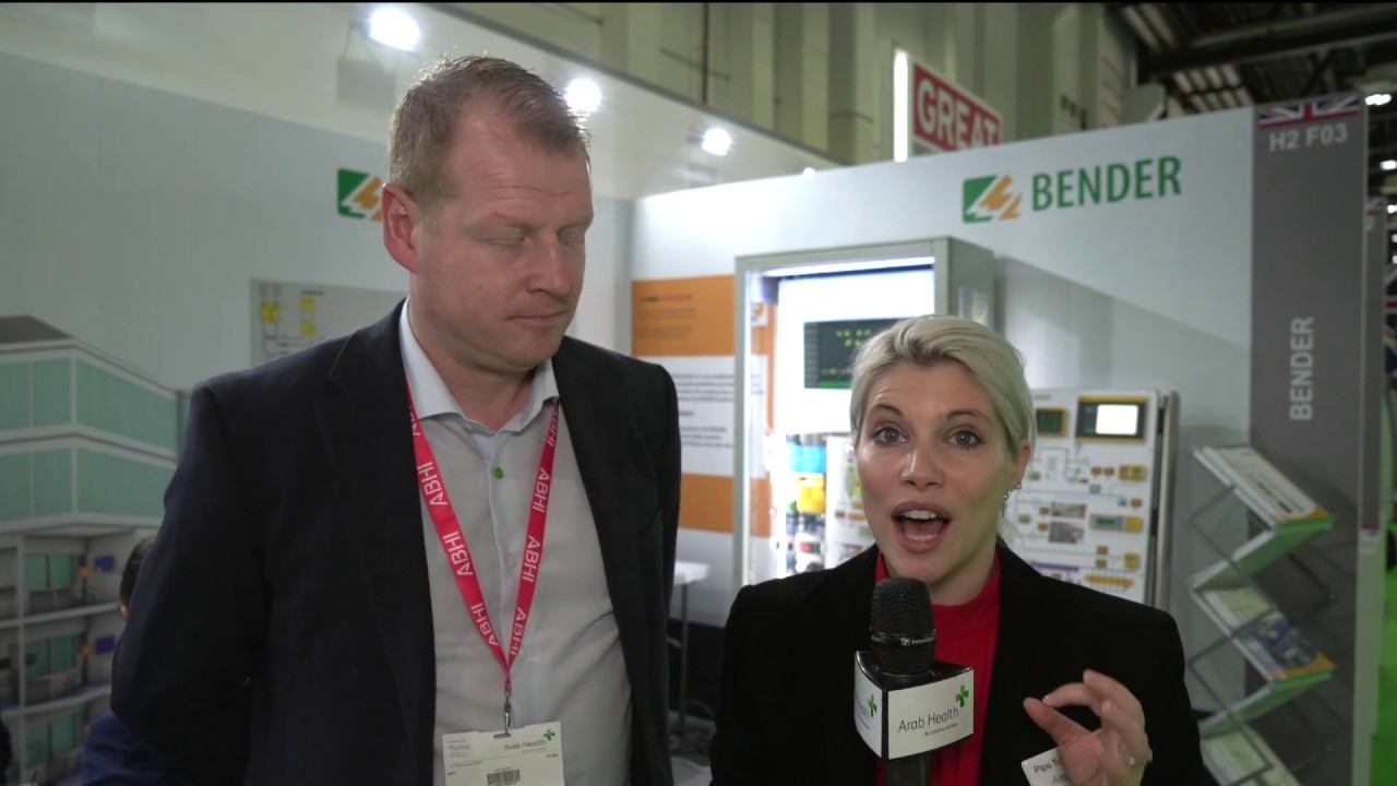 Gareth Brunton from Bender UK speaking to Arab Health TV - YouTube