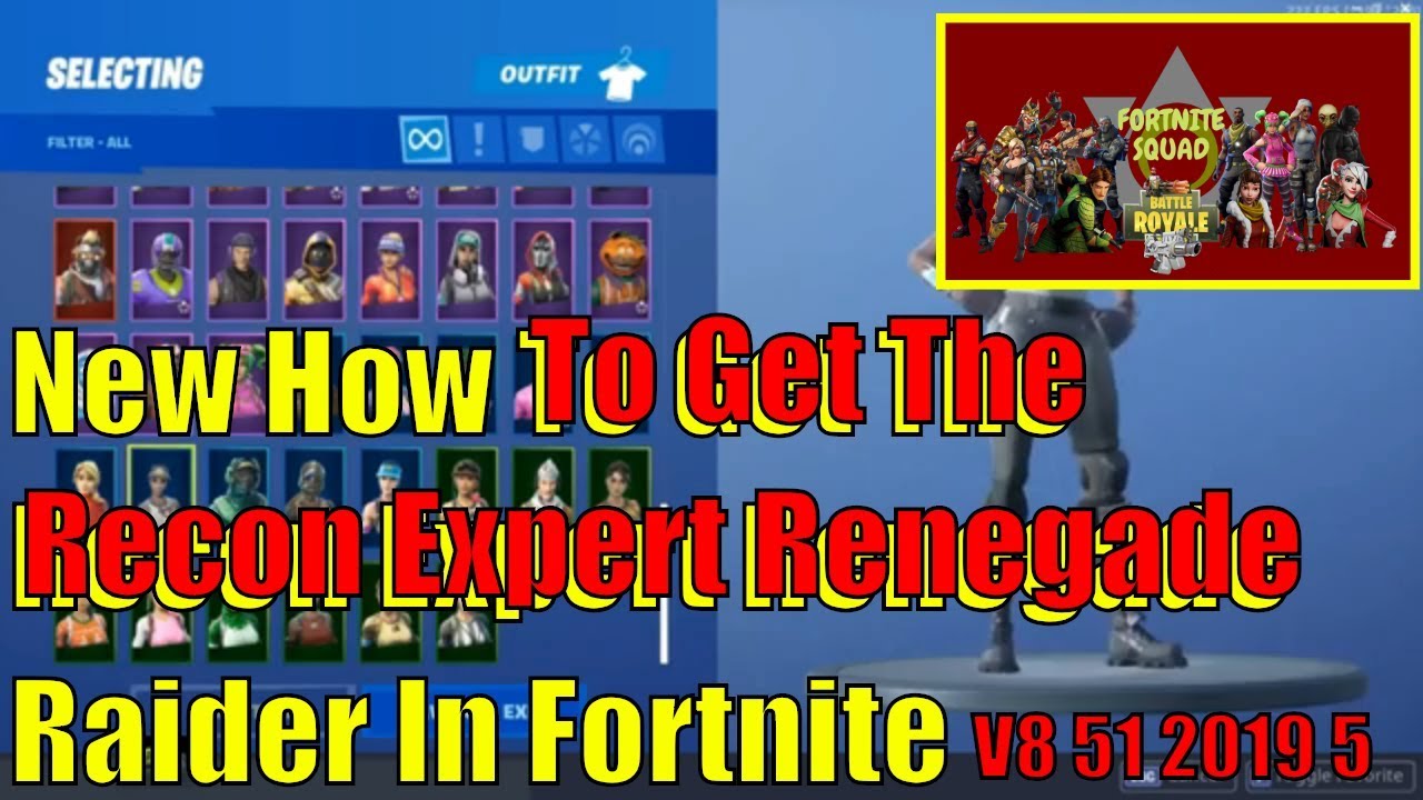 New How To Get The Recon Expert Renegade Raider In Fortnite V8 51 2019 ...