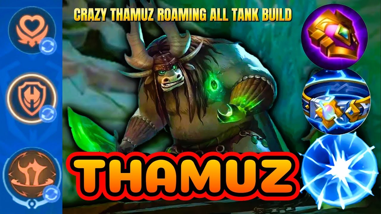 Crazy Thamuz Roaming All Tank Build & Emblem💀 | Amazing Gameplay Thamuz ...