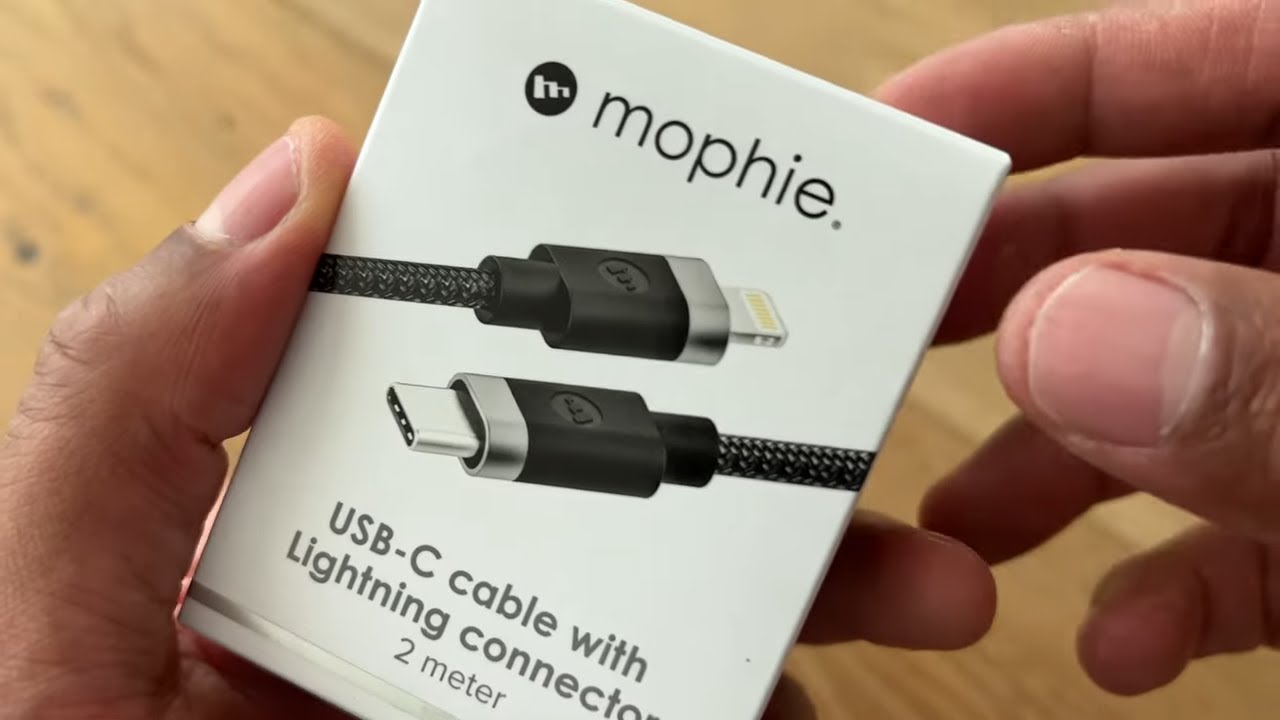Mophie USB-C Cable With Lightning Connector 3 m Review - YouTube