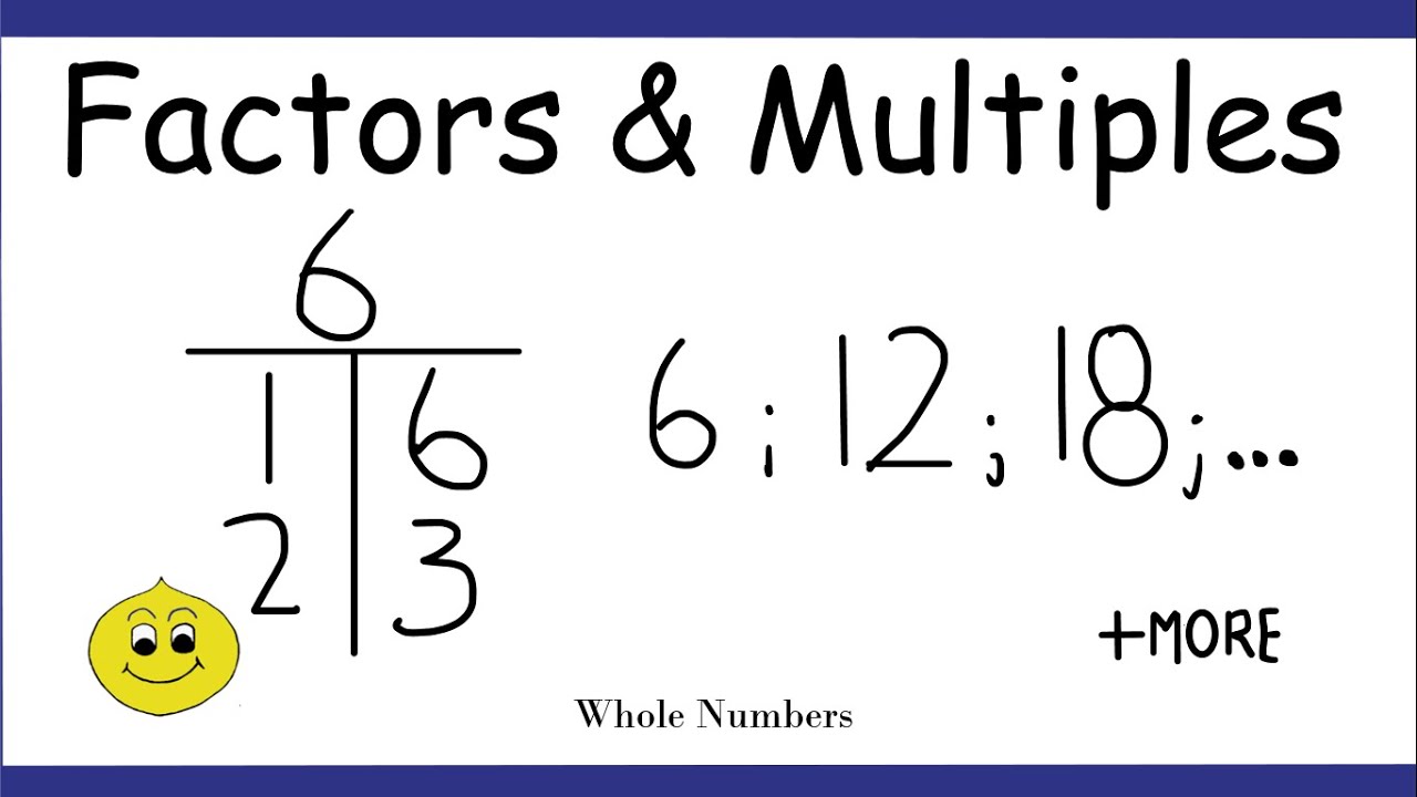 Factors and multiples - YouTube