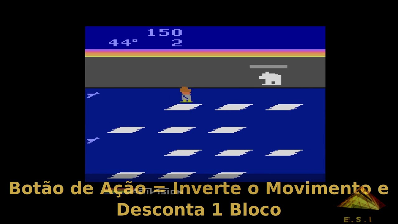 Jogo FrostBite Atari 2600 1983 Documentário Completo Gameplay Download ...