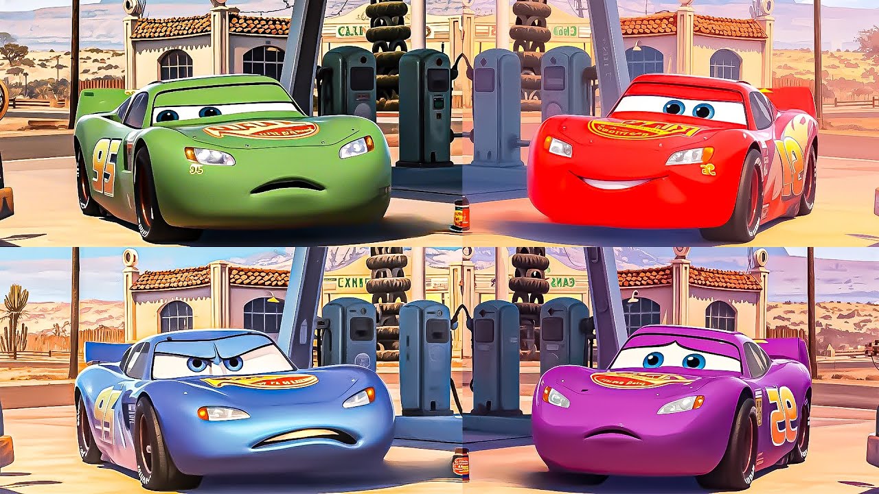 Best of CARS 3 ⚡ Lightning McQueen Color Disney Pixar MUSIC VIDEO COVER ...