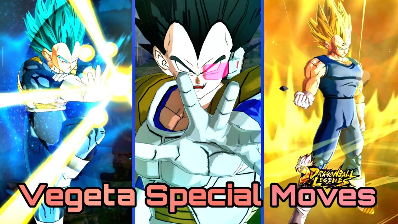 DRAGON BALL LEGENDS : ALL VEGETA SPECIAL MOVES☠️ || DB LEGENDS - YouTube
