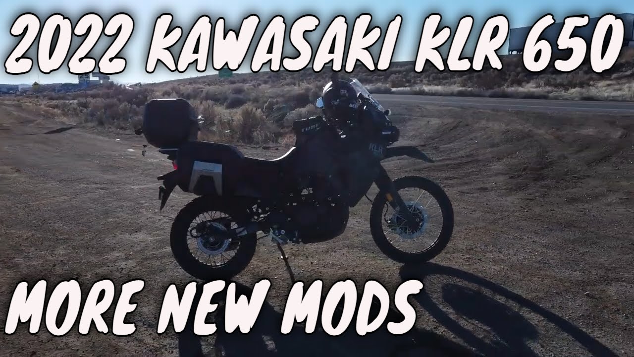 2022 Kawasaki KLR New Mods: Heated Grips, Mirrors, and Shift Lever ...