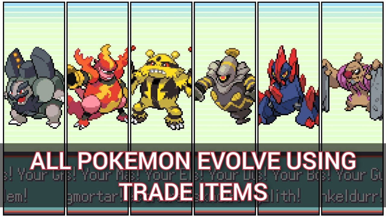 All Trade Evolutions - Pokemon Imperium 1.2 - YouTube