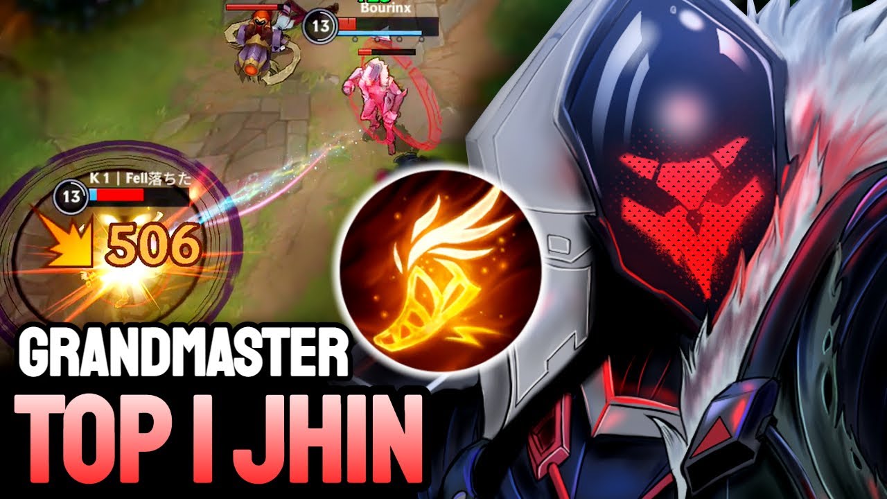 WILD RIFT JHIN - TOP 1 JHIN GAMEPLAY - GRANDMASTER RANKED - YouTube