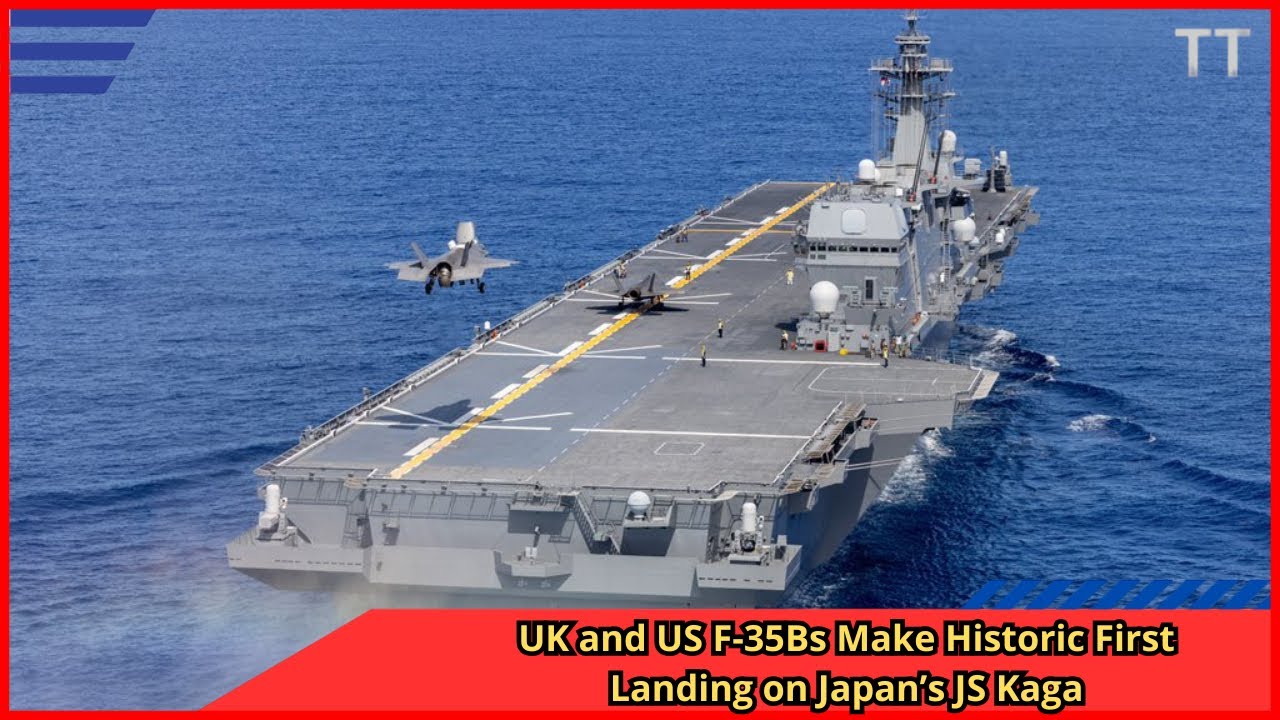 UK and US F 35Bs Make Historic First Landing on Japan’s JS Kaga - YouTube