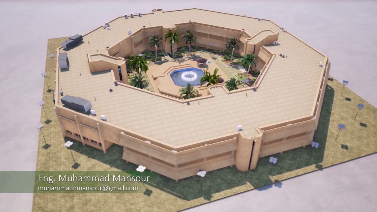 Administration Building 3D Modeling - Walkthrough - YouTube